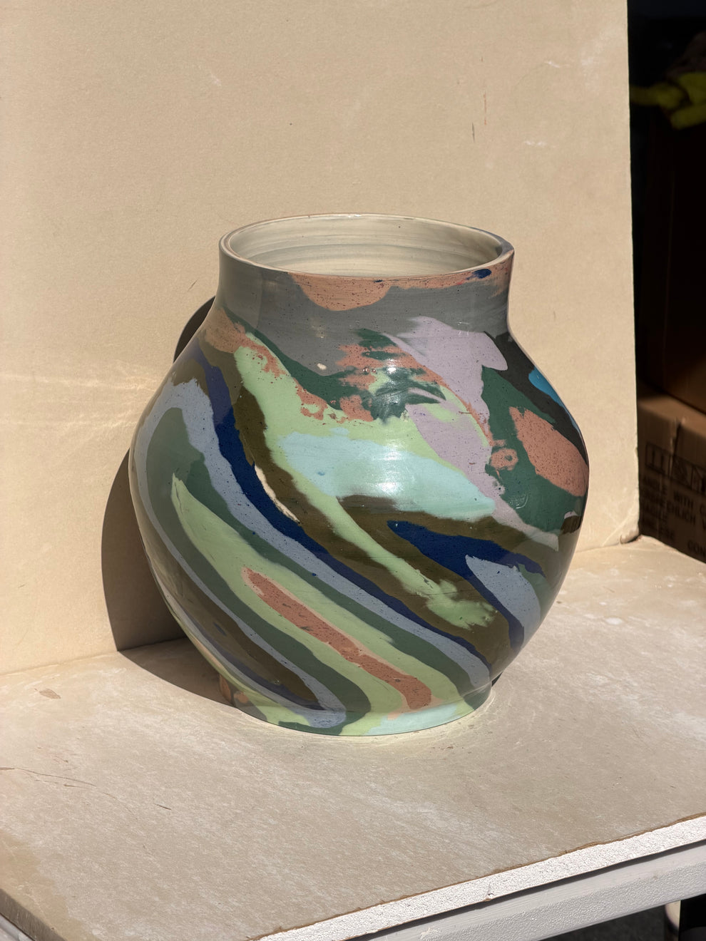 Large 18 Colored vase No. 1 – Sunrise Ceramics