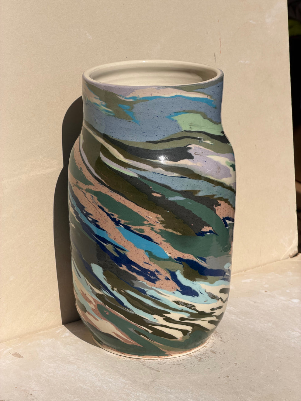Large 18 Colored vase No. 2 – Sunrise Ceramics
