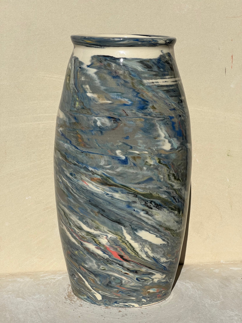Reclaimed Nerikomi Pattern Vase – Sunrise Ceramics